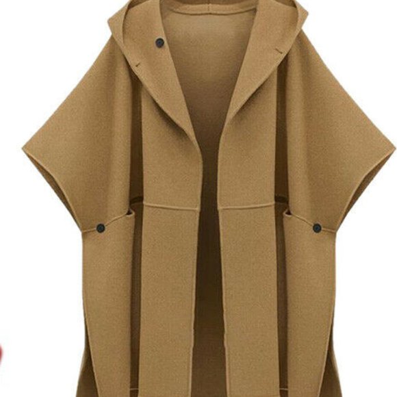 Jackets & Coats | Warm Cape Coat Long Khaki Winter Fall Coat New | Poshmark
